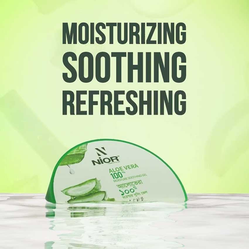 NIOR Aloe Vera 100% Moisture Soothing Gel (300ml) - Meyeghor